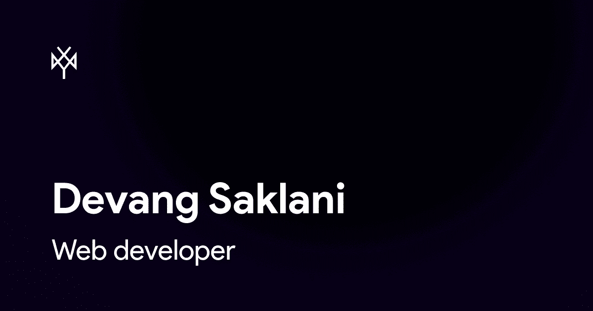 Devang Saklani | Software Engineer
